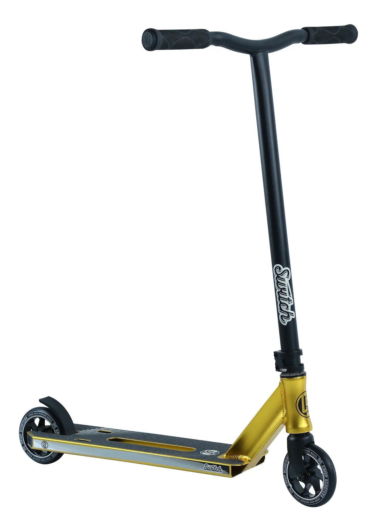 Crisp Switch stuntstep Zwart Goud 80cm – Stuntstepstore.nl